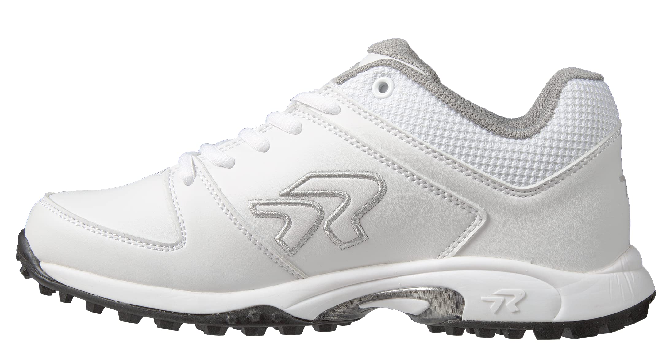 Ringor - Women's Flite Turf Softball Shoe (7.0 - White/Silver)