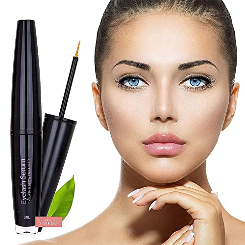 Natural Vine Eyelash and Brow Growth Serum, Irritation Free Formula, Guaranteed Results in 3-4 Weeks for Longer, Thicker, and Fuller Eyelashes