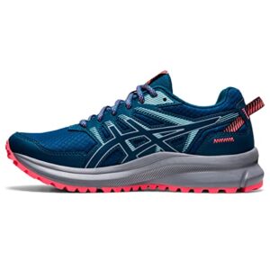 asics women's trail scout 2 running shoes, 7, deep sea teal/piedmont grey