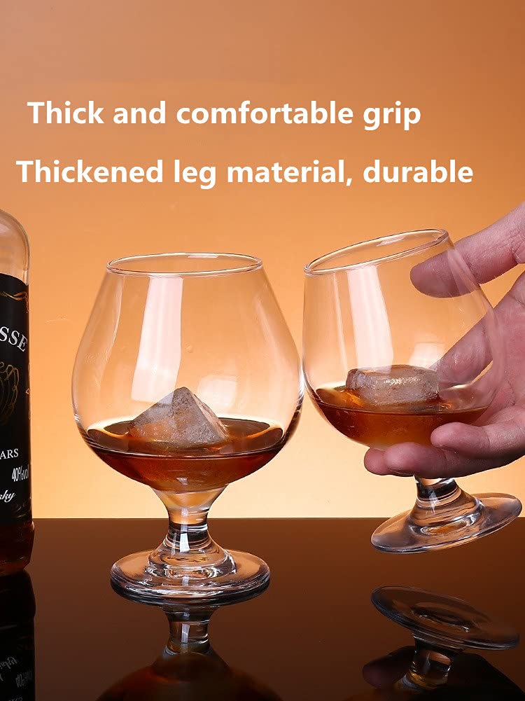 Yasuyuki Thickened glass wine glass 350ml short-footed cocktail glass large capacity brandy wine glass