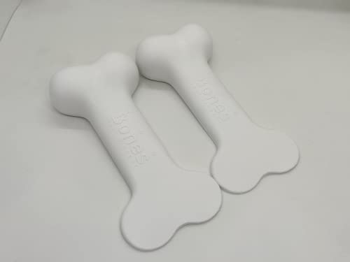 KAKULE 2Pack Rubber Door Stoppers Bone Door Stoppers Security for Heavy Doors Gift for Festival