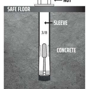 Liberty Safe - Heavy Duty Concrete Gun Safe Anchoring Kit Including Drill Bit