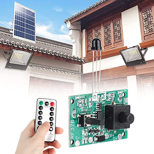 Hyuduo 3.7V Solar Lamp String, Controller Module Fiberglass Circuit Board with Remote Control for Solar String Lights,LED chip