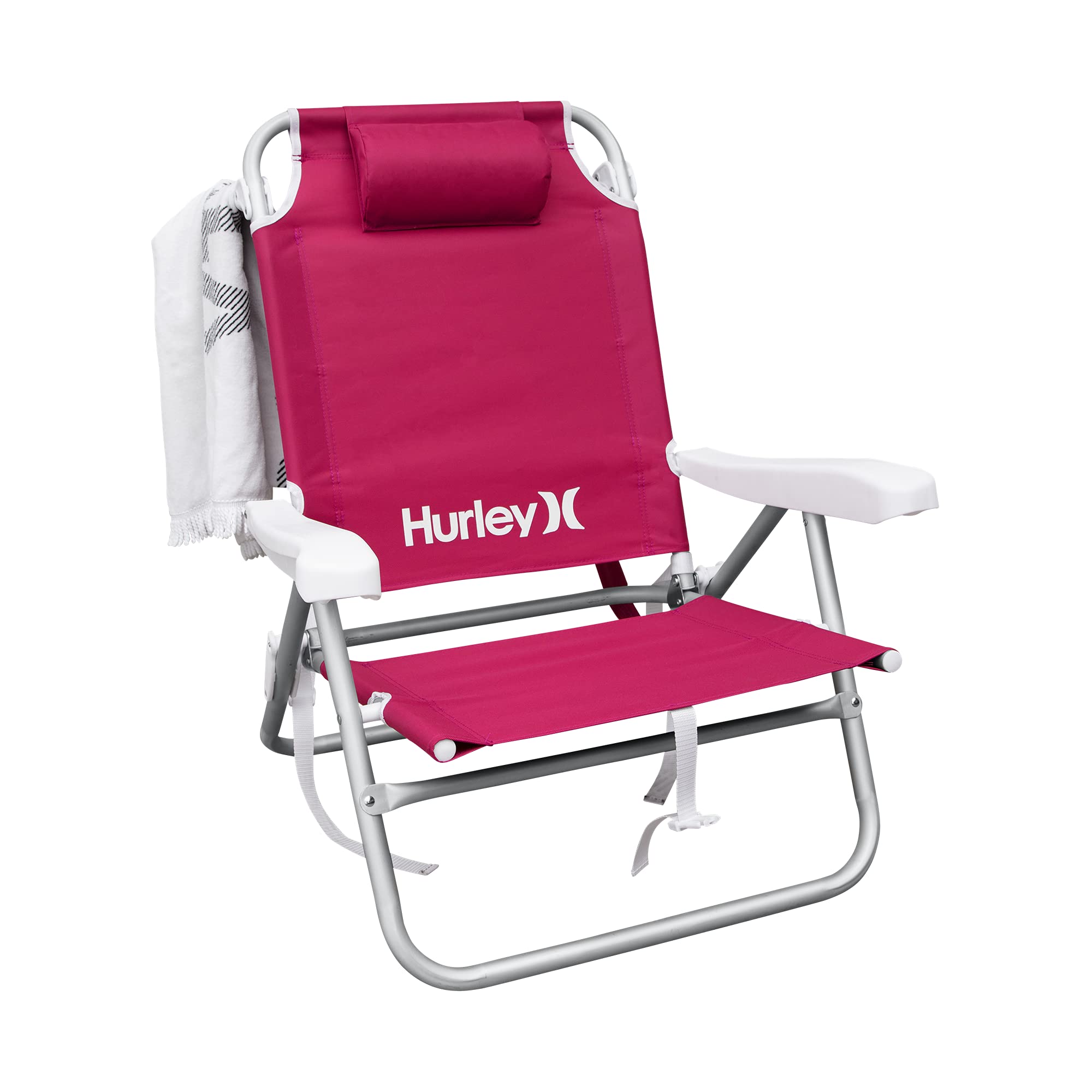 Hurley Backpack Beach Chair, Fireberry