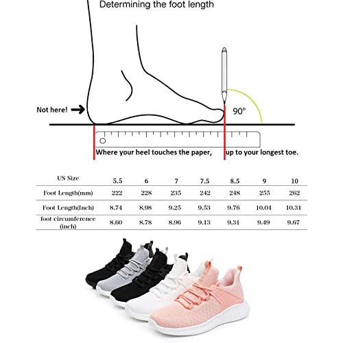 Womens Workout Running Shoes - Breathable Comfortable Lightweight Shoes Tennis Sneakers for Walking Gym Work Beige