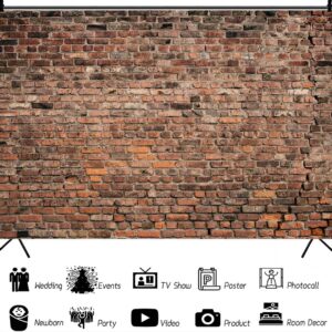 YYNXSY 7X5FT Brick Wall Background Primary Color Brick Background Large Fabric Brick Photo Background Baby Shower Birthday Party Wedding Graduation Home Decoration Photo Booth Prop Banner YY-7