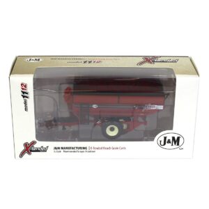 J&M 1112 X-Tended Reach Grain Cart with Dual Wheels Red 1/64 Diecast Model by SpecCast JMM009