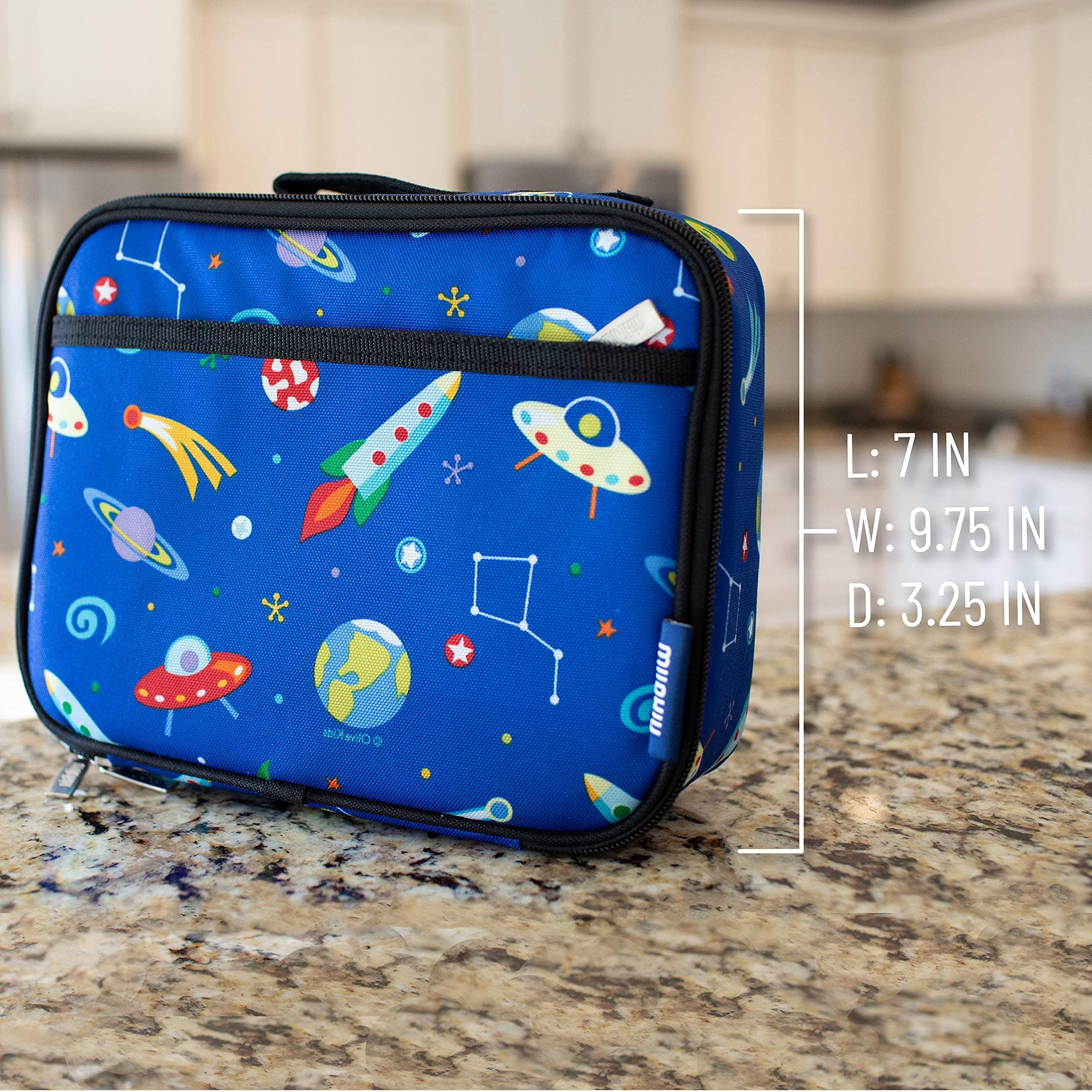 Wildkin 15 Inch Kids Backpack Bundle with Lunch Box Bag (Out of this World)