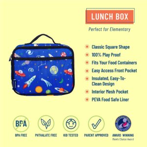 Wildkin 15 Inch Kids Backpack Bundle with Lunch Box Bag (Out of this World)