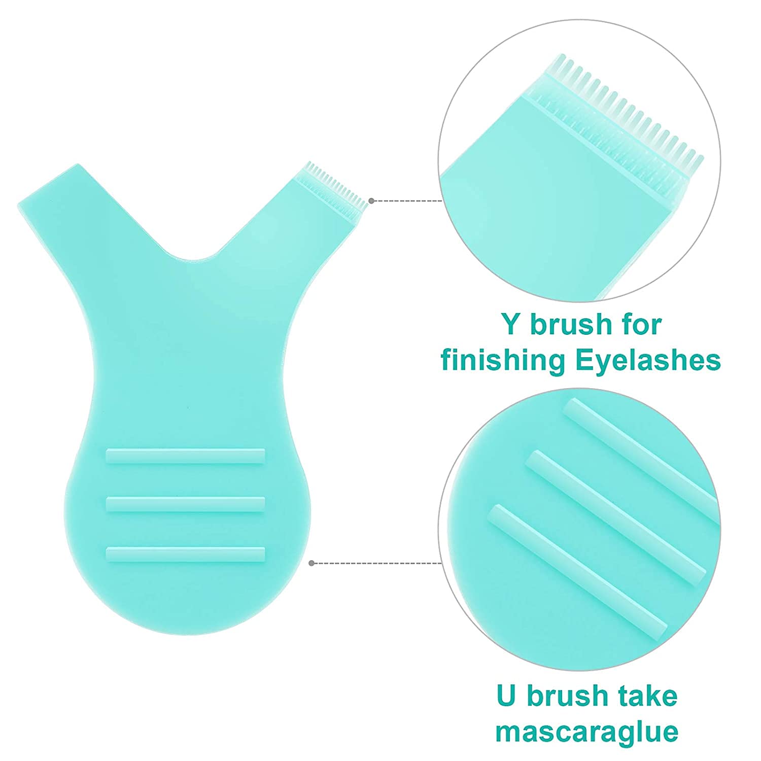 Libeauty Lash Lift Pads, DIY Eyelash Lifting Lash Perm Rods, Y Brush Tool, 10 Pcs/5sizes Lash Perming Shield Pads with Brush, Reusable Soft Silicone Curler Shields (Green)