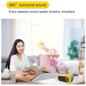 Dayu.p Mini Projector, Portable Projector for Cartoon, Movie Projector, Kids Gift, LED Pico Video Projector for Home Theater Movie Projector with HDMI USB TV AV Interfaces and Remote Control