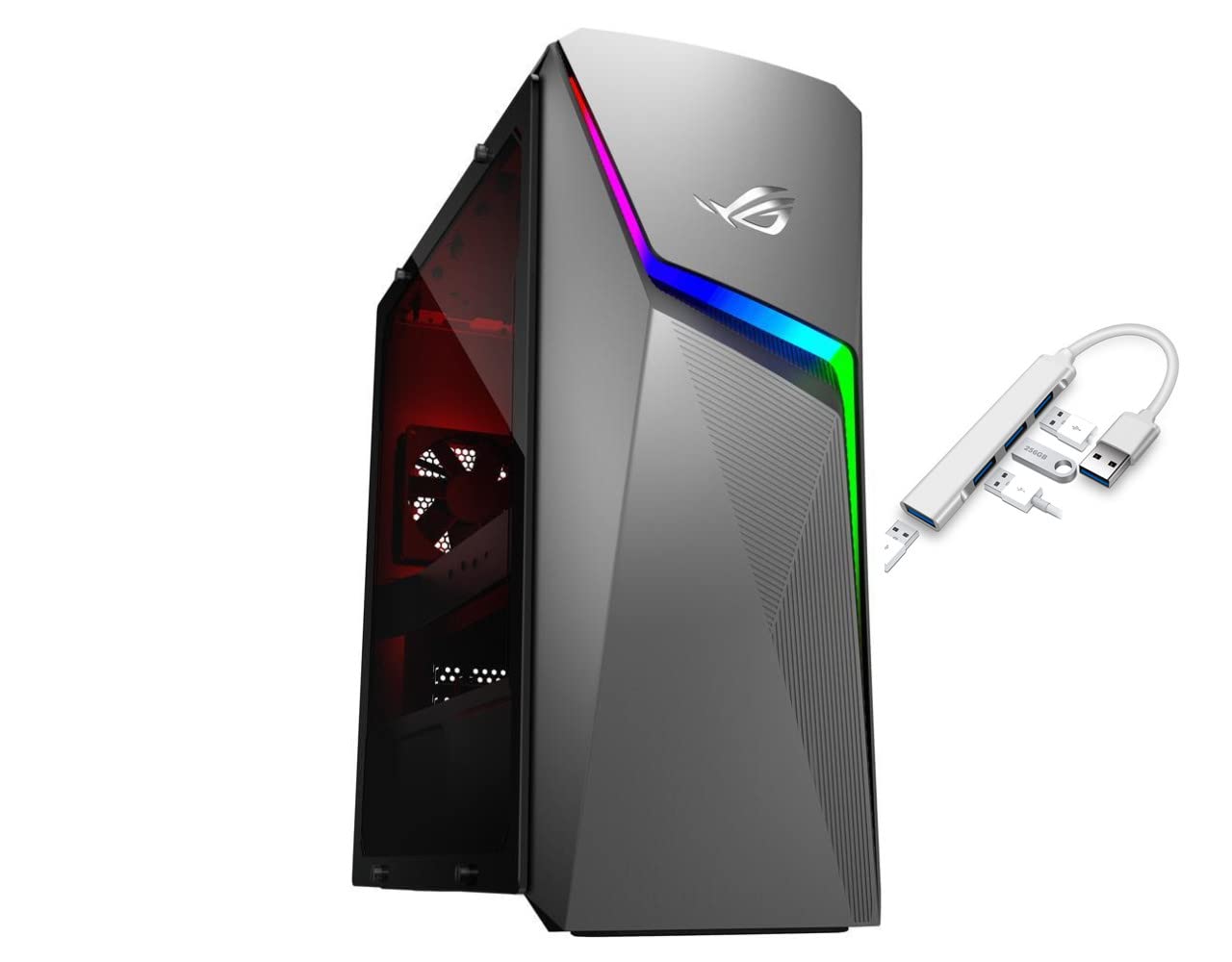 ASUS ROG Strix GL10 Premium Gaming Desktop | AMD Ryzen 7 5800X | NVIDIA GeForce RTX 3060 | Gray | Windows 11 (Gray, 16GB RAM | 512GB SSD+1TB HDD)