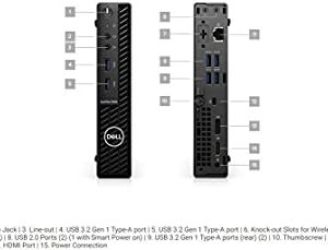 Dell OptiPlex 7010 Micro Desktop 10TB SSD 64GB RAM Extreme (Intel Core i9-12900K Processor with Turbo Boost to 5.20GHz, 64 GB RAM, 10 TB SSD, Win 11 Pro) PC Business Computer