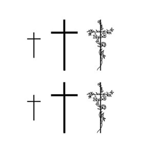 5x2y tattoo tech, long lasting temporary tattoos, last 1-2 weeks, waterproof, semi permanent tattoo, realistic look, no adhesive, no reflection (floral cross)