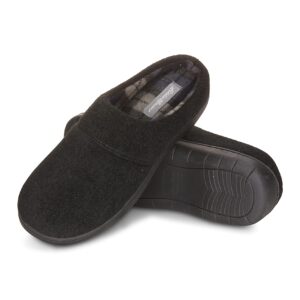 Eddie Bauer Men's Fremont Slippers | House Slippers for Men | Cushioned Footbed Lightweight Slip-On Bedroom Shoes with Rubber Outsole