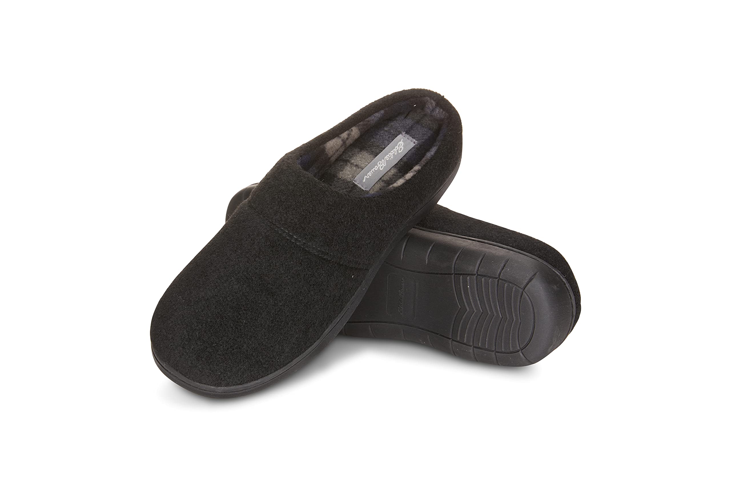 Eddie Bauer Men's Fremont Slippers | House Slippers for Men | Cushioned Footbed Lightweight Slip-On Bedroom Shoes with Rubber Outsole