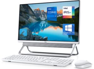 dell inspiron 5400 all in one desktop computer, 23.8 fhd touchscreen, intel 11th gen i7-1165g7 upto 4.7ghz, 16gb ram, 256gb nvme ssd, webcam, hdmi, sd-card, usb type-c - windows 10 pro (renewed)