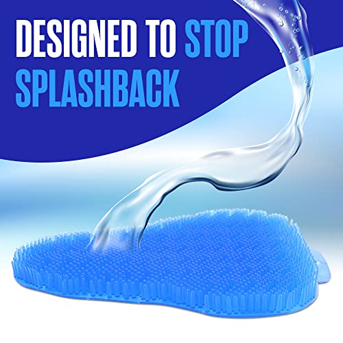 Houseables Urinal Screens Deodorizer, Screen Cake Sanitizer, Pee Splash Guard, 10 Pack, 6.25inches x 6.5inches, Blue, Scented, EVA, Toilet Deoderizer, Urinals Freshener Shield, Urine Anti-Splash Mat