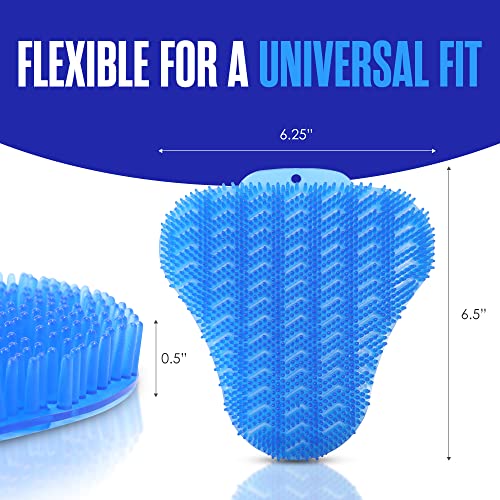 Houseables Urinal Screens Deodorizer, Screen Cake Sanitizer, Pee Splash Guard, 10 Pack, 6.25inches x 6.5inches, Blue, Scented, EVA, Toilet Deoderizer, Urinals Freshener Shield, Urine Anti-Splash Mat