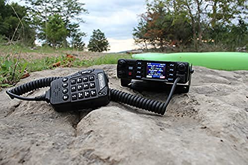 AnyTone AT-D578UVIII Plus Tri-Band DMR Mobile Radio - 50W VHF/45W UHF with Air Band, APRS Location Data RX/TX, Bluetooth Audio, Loud Speaker and Step-by-Step Course Included