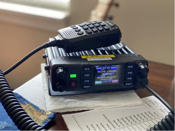 AnyTone AT-D578UVIII Plus Tri-Band DMR Mobile Radio - 50W VHF/45W UHF with Air Band, APRS Location Data RX/TX, Bluetooth Audio, Loud Speaker and Step-by-Step Course Included