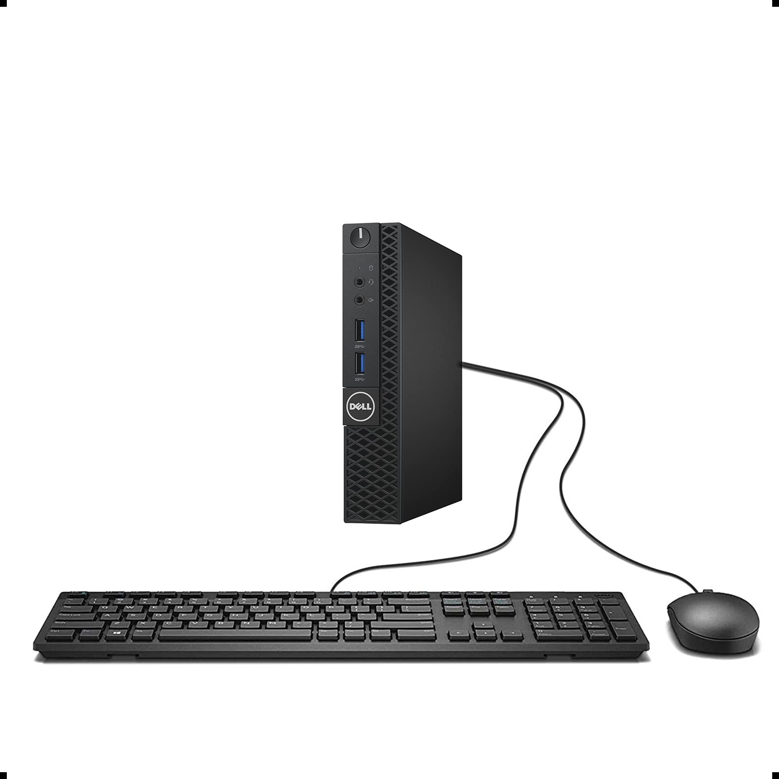 Dell Optiplex 3060 Micro Desktop - 8th Gen Intel Core i3-8100T Quad-Core 3.10 GHz, 8GB DDR4 Memory, 192GB SSD + 500GB Hard Drive, Intel UHD Graphics 630, WiFi, Windows 10 Pro (Renewed)