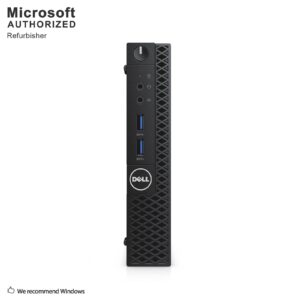 Dell Optiplex 3060 Micro Desktop - 8th Gen Intel Core i3-8100T Quad-Core 3.10 GHz, 8GB DDR4 Memory, 192GB SSD + 500GB Hard Drive, Intel UHD Graphics 630, WiFi, Windows 10 Pro (Renewed)