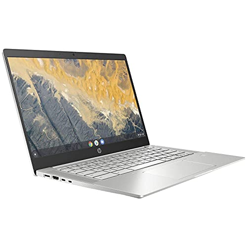 HP 14" Pro c640 Chromebook, Intel Core i7-10610U Quad-Core, 16GB DDR4 RAM, 128GB eMMC Flash Storage, Pike Silver (190G5UT#ABA) (Renewed)