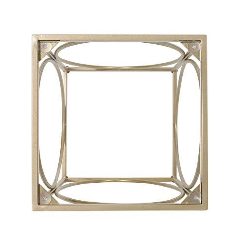 Christopher Knight Home Bennion End Table, Champagne Gold + Clear