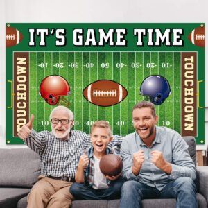 Football Field Backdrop Decoration for Football Themed Birthday Party Background Baby Shower Decor Photography Banner