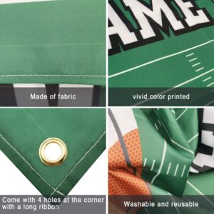 Football Field Backdrop Decoration for Football Themed Birthday Party Background Baby Shower Decor Photography Banner