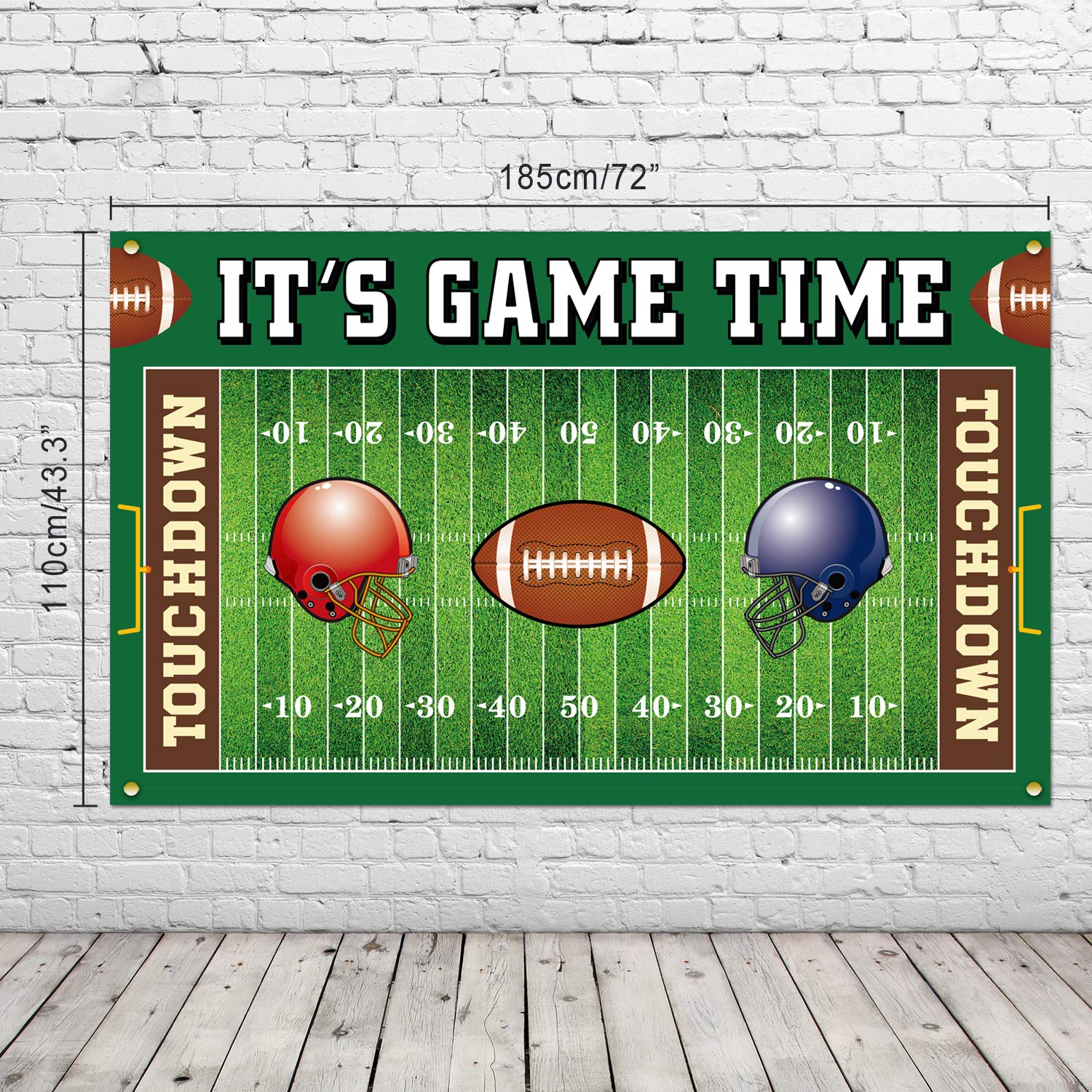 Football Field Backdrop Decoration for Football Themed Birthday Party Background Baby Shower Decor Photography Banner