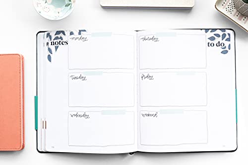 Weekly Planner - Cute Dot Bullet Paper Planner Notebooks and Journal for Women by June and Lucy: Undated 12 Month Dot Grid Appointment Planner, Calendar & Personal Organizer for Women