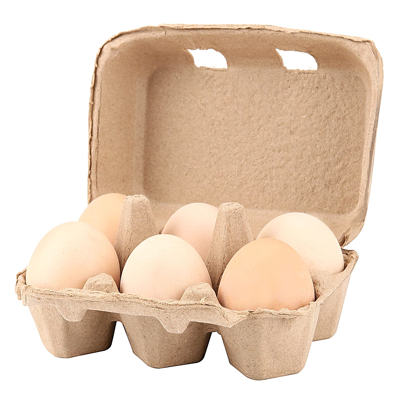 40 Pack 6 Count Egg Cartons, 6 Cell Pulp Fiber Egg Holders, Chicken Egg Holder Container Organizer