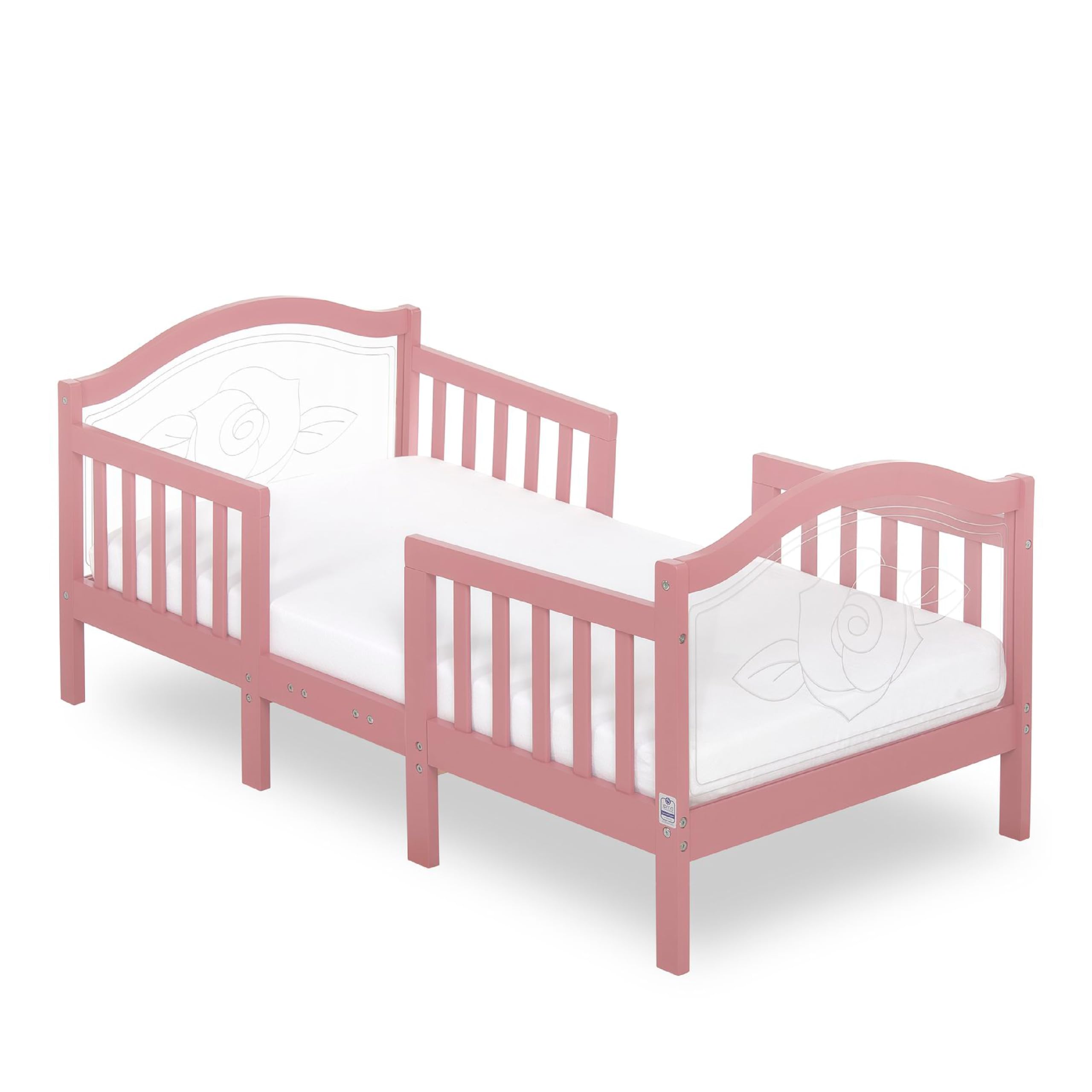 Dream On Me Rosie Toddler Bed in Classic Rose