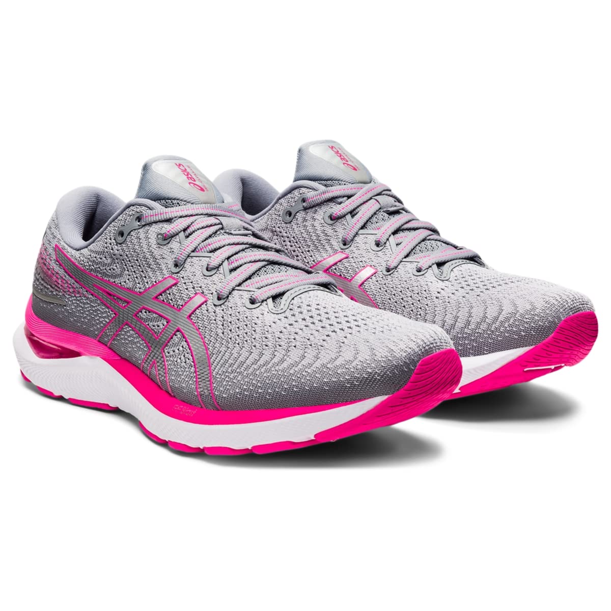 ASICS Women's Gel-Cumulus 24 Running Shoes, 11.5, Sheet Rock/Pink GLO