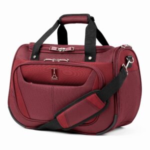 Travelpro Maxlite 5 Softside Lightweight Underseat Carry-On Travel Tote, Overnight Weekender Bag, Men and Women, Burgundy, 18-Inch