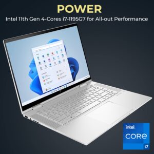 HP Envy 15T x360 2022 i7-1195G7 11th Gen Quad, 16 GB RAM, 1 TB NVME SSD, 15.6" FHD Touch, Tilt Pen, B&O Speakers, Intel Xe Graphics, Win 11 Pro, Wi-Fi 6, No numpad, 64 GB Tech Warehouse Flash Drive