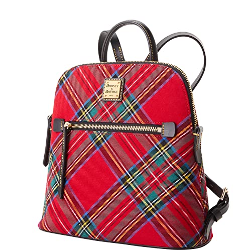 Dooney & Bourke Handbag, Tartan Backpack - Red