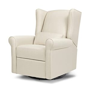 davinci hayden recliner and swivel glider in natural oat, greenguard gold & certipur-us certified