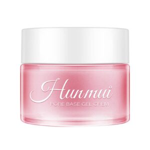 hunmui face primer pore base gel cream cover pores water embellish skin silky finish primer remove excess oils isolating pore light weight primer natural make up to flawless face firming moisturizers