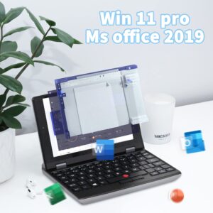 ZWYING Laptop【Win 11/MS Office 2019】 7.0-inch Touchscreen Ultra Light Mini Laptop,All Metal Texture,High-Speed Celeron J4105 CPU,12G RAM/960GB SSD High-Performance Gaming Computer(960GB SSD)