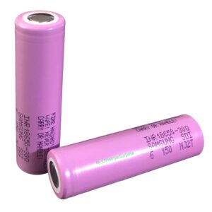 SOOCOOL 100% Authentic Samsung30Q 3.7V Rechargeable 18650 Battery 30Q Flat Top, Real 3000mAh(2 Pack, with Free Plastic Case)