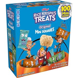 gse kellogg's rice krispies treats halloween mini squares (100 ct.) (1 pack)