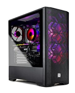 skytech gaming blaze 3.0 gaming pc desktop – amd ryzen 5 3600 3.6ghz, rtx 3060 ti 8g gddr6, 1tb nvme, 16g ddr4 3000, 600w gold psu, ac wi-fi, windows 10 home 64-bit, black