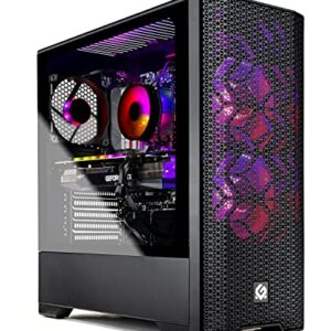 Skytech Gaming Blaze 3.0 Gaming PC Desktop – AMD Ryzen 5 3600 3.6GHz, RTX 3060 Ti 8G GDDR6, 1TB NVMe, 16G DDR4 3000, 600W Gold PSU, AC Wi-Fi, Windows 10 Home 64-bit, Black