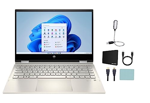 HP Pavilion x360 m 14’’ FHD Touch 2- in-1 Laptop/Tablet PC, Intel Core i5-1135G7 up to 4.2GHz, 8GB DDR4, 256GB SSD, Backlit KB, Fingerprint Reader, BO Play Gold 8GB RAM 256GB SSD