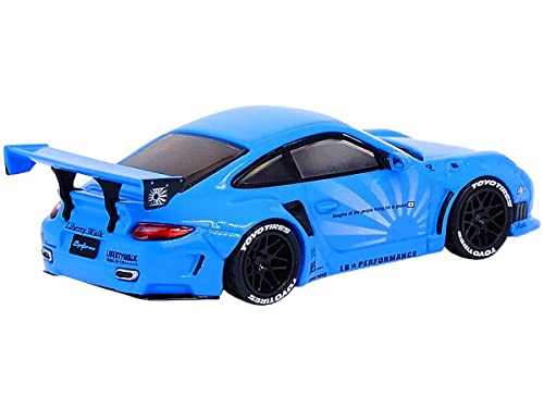 997 LBWK Liberty Walk Baby Blue 1/64 Diecast Model Car by Inno Models