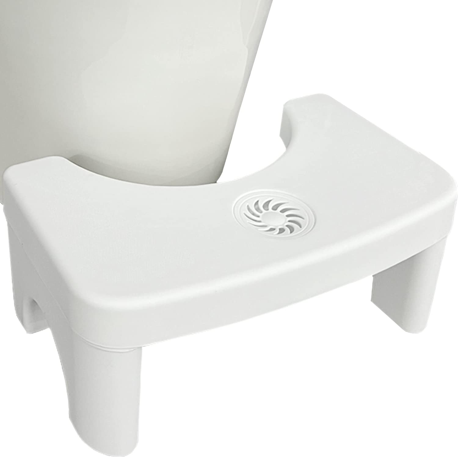 Poop Stool Adult, Toilet Stool, Sturdy Toilet Step Stool, Bathroom Squat Stool,7-inch Height, Compact Squatting Stool Save Space with Fragrance Position, Easy to Wash