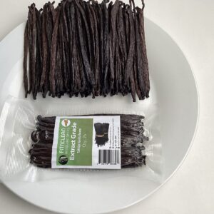 26 Tahitian Vanilla Beans Grade B Extract Exclusive Bulk. 4"-6" Whole NON-GMO PODS by FITNCLEAN VANILLA